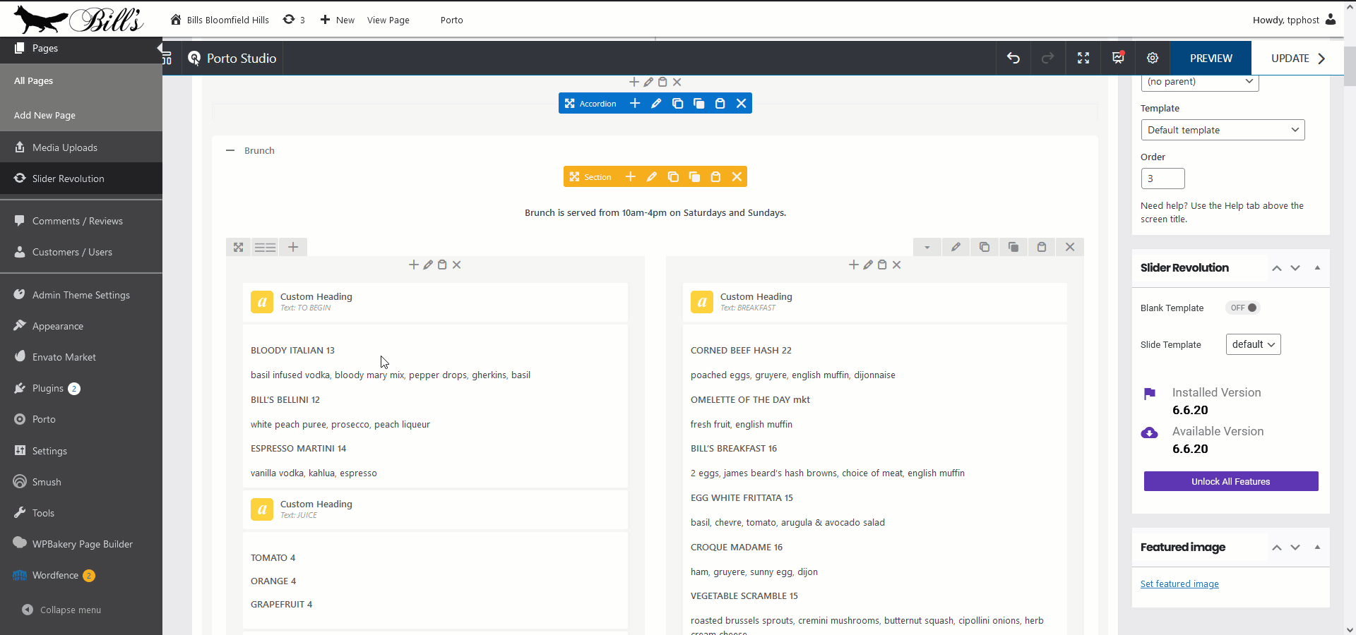 ADMIN TUTORIALS MENU PAGE – Cafe ML